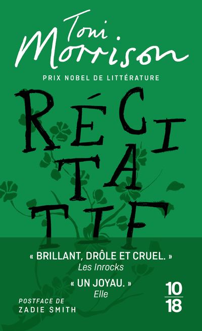 Récitatif - Poche - Toni Morrison, Zadie Smith, Christine Laferrière ...