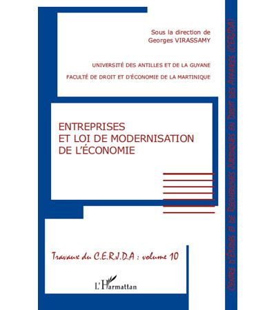 Entreprises et loi de modernisation de l'économie Travaux du CERJDA ...