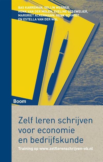 Zelf leren schrijven voor economie en bedrijfskunde training op www.zelflerenschrijven-eb.nl ...