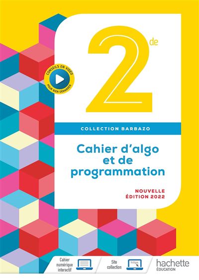 Barbazo - Cahier d'algo 2nde Edition 2022 - broché - Eric Barbazo - Achat Livre | fnac