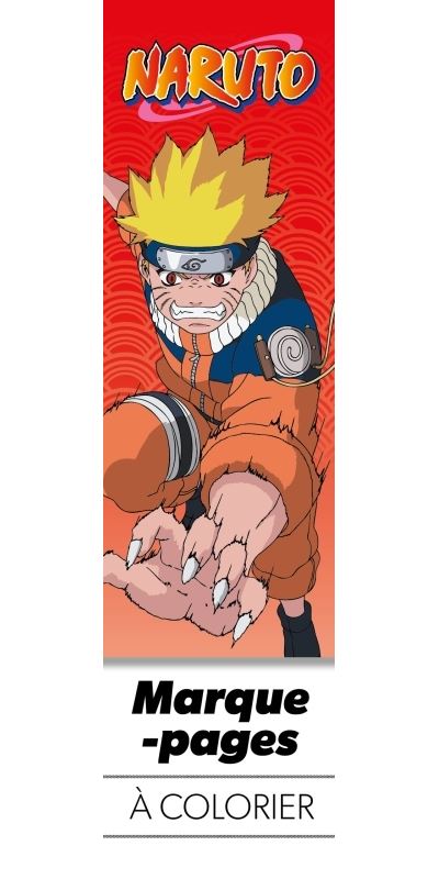 Naruto - rouge - Marque-pages à colorier Naruto Vol. 2 (Rouge) - Naruto ...