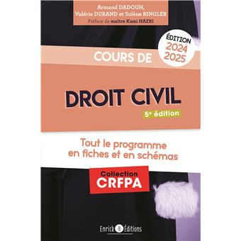 Cours de droit civil 2024-2025 Tout le programme en fiches et en ...