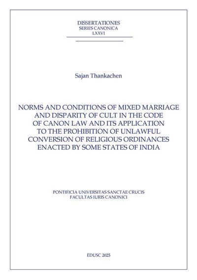 Mixed and Disparity of Cult Marriages under India’s State Anti ...