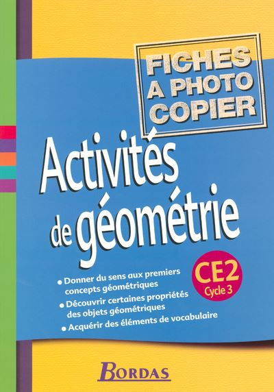 Activite geometrie ce2 cycle 3 2005 fiches a photocopier - broché ...