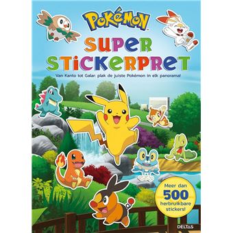 Pokémon Super Stickerpret Van Kanto tot Galar : plak de juiste Pokémon ...
