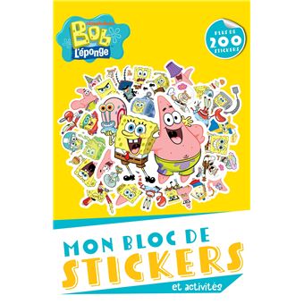 Bob l'éponge - Bloc de stickers et activités - Dernier livre de ...
