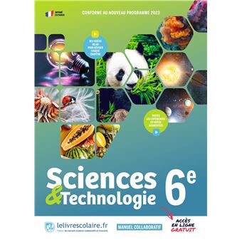Sciences et Technologie 6e 2024 - broché - Lelivrescolaire.fr - Achat ...