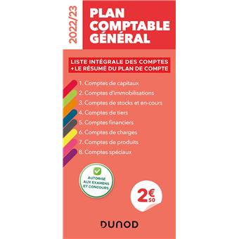 Plan comptable général 2022/23 Liste intégrale des comptes 2022-2023 ...