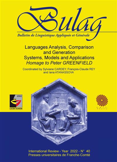 Bulag 40. languages analysis, comparison and generation - systems, mo ...