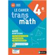 Cahier Transmath 4è - Cahier de l'élève 2021 - broché - Joël Malaval ...