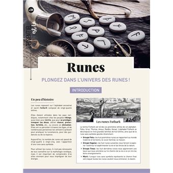 Runes, plongez dans l'univers des runes ! Introduction - broché ...