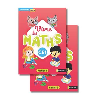 Vivre les maths - CE1 - Fichier de l'élève - Programme 2025 - broché ...