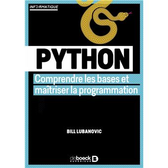 Python Comprendre les bases et maitriser la programmation - broché ...