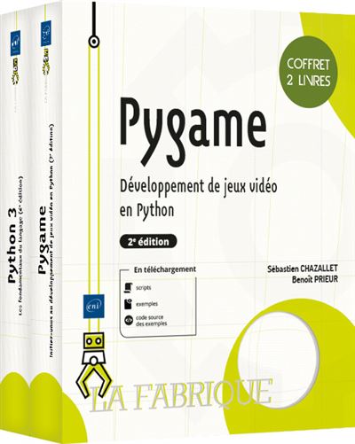 Pygame - Coffret de 2 livres : Développement de jeux vidéo en Python ...