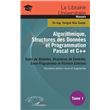 Algorithmique, Structures des Données et Programmation Pascal et C++ Tome 1 Types de Données ...