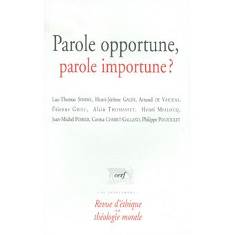 Parole opportune, parole importune ? - broché - Collectif - Achat Livre ...