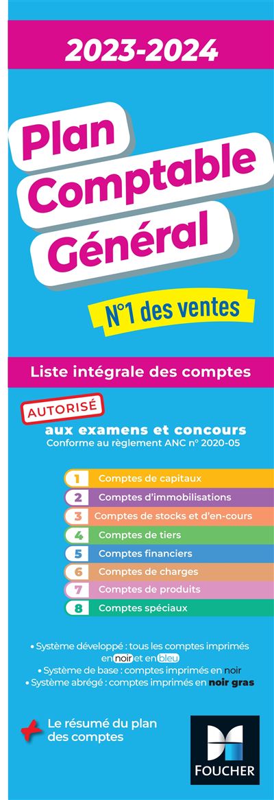 Plan comptable général - PCG - 2023-2024 - broché - Sébastien Paugam ...