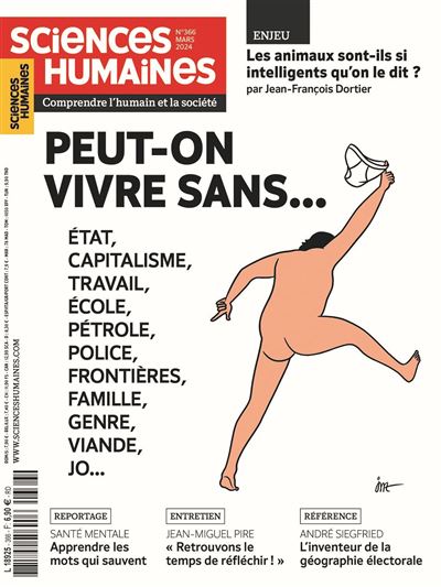 Sciences Humaines n°366 : Vivre sans - Mars 2024 - broché - Collectif ...