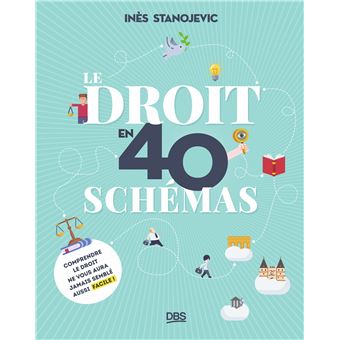 Le droit en 40 schémas 40 visuels pour maîtriser les bases - broché ...