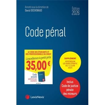 Code pénal 2026 - relié - David Dechenaud - Achat Livre | fnac