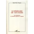 Le séminaire de 'Ain Chams Une introduction à la littérature générale ...