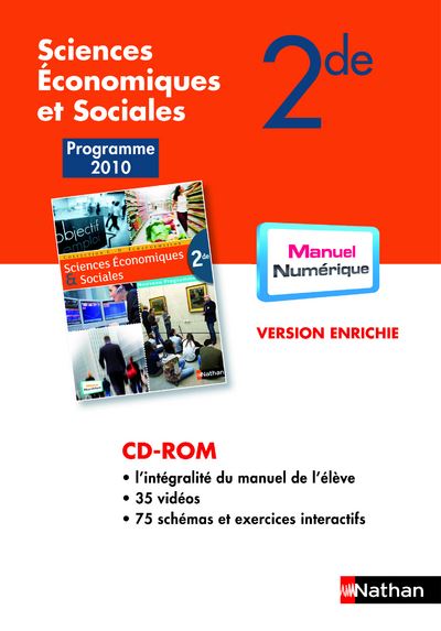 SES 2e 2010 - manuel numérique - Cd-rom - tarif non adoptant - Livre CD ...