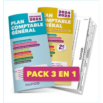 Plan comptable général - Pack 3 en 1 : PCG 2024-2025 + PCG réforme 2025 ...