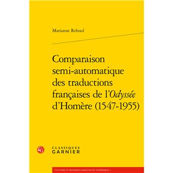 Comparaison semi-automatique des traductions françaises de l'Odyssée d ...