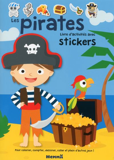 Les pirates Livre d'activités avec stickers Livre d'activités avec ...