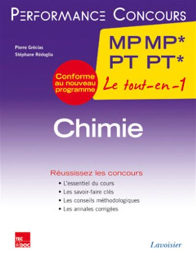Chimie 2e année MP MP* - PT PT* - broché - Vincent Tejedor, Stéphane ... Chimie 2e année MP MP* - PT PT* - broché - Vincent Tejedor, Stéphane ...