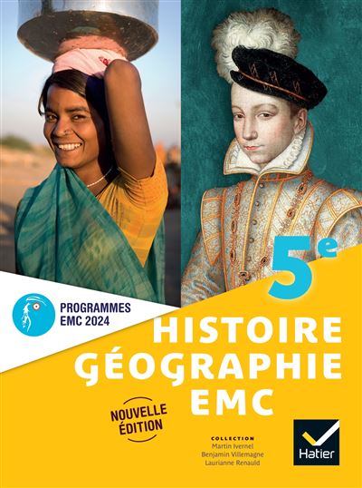 Histoire-Géographie-EMC 5e - Ed. 2024 - Livre élève - broché - Martin ...
