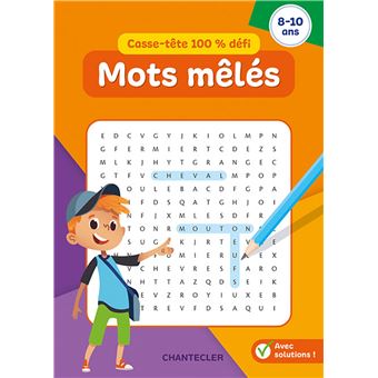 Casse-tête 100% défi (8-10 a.) - Mots mêlés - broché - Collectif ...