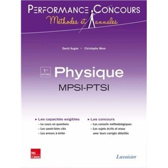 Physique 1re année MPSI-PTSI - broché - Pierre Grécias, Christophe More ...