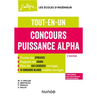 Concours Puissance Alpha Tout-en-un - 3ème édition - broché - Marie-Virginie Speller, David ...