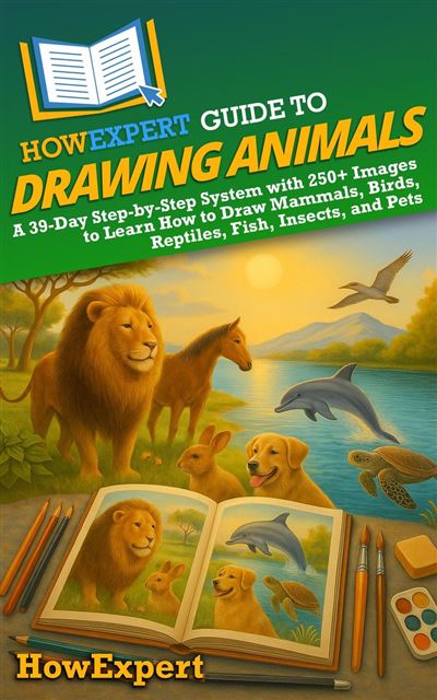 HowExpert Guide to Drawing Animals A 39-Day Step-by-Step System with ...