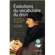Evolutions du vocabulaire du droit Changements de mots, de discours, de paradigmes - broché ...