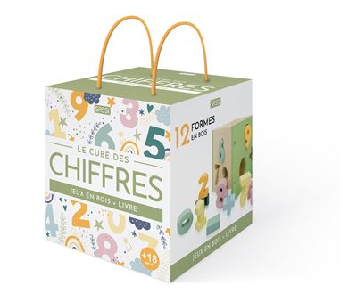Le cube des chiffres Jeux en bois + livre - Boîte ou accessoire ...