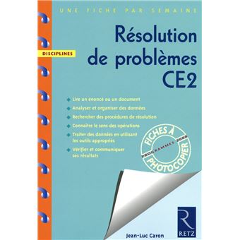 Résolution de problèmes CE2 Disciplines Fiches à photocopier - broché ...