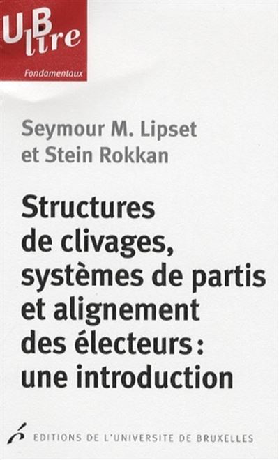 Structures de clivages, systemes de partis et elignement des electeurs ...