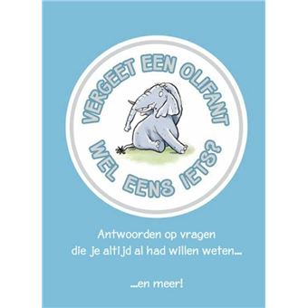 Vergeet een olifant wel eens iets? - cartonné - Philippa Moran - Achat ...