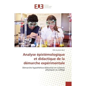 Analyse epistemologique et didactique de la demarche experimentale ...