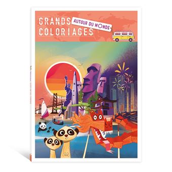 Grands coloriages - Autour du monde - broché - Nicolas Gremaud - Achat ...