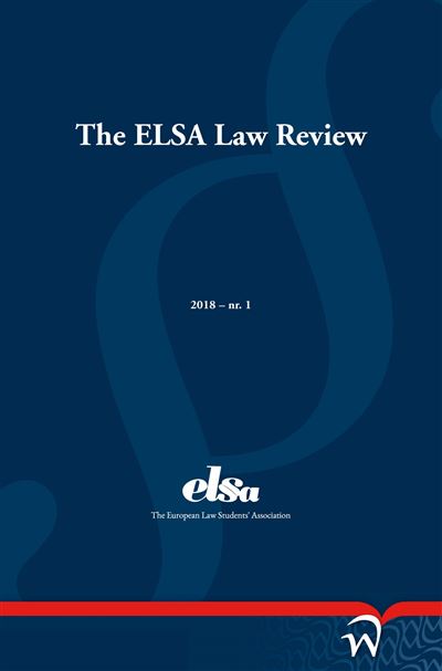 The ELSA Law Review Volume 2018 - broché - Achat Livre | fnac