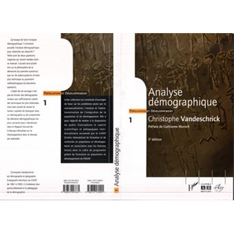 Analyse démographique Population et développement - broché - Christophe ...