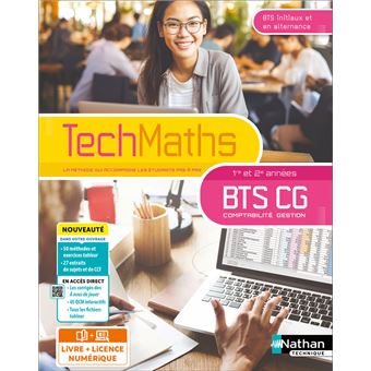 TechMaths - Maths BTS CG 1ère et 2ème années - 2024 - Manuel - élève ...