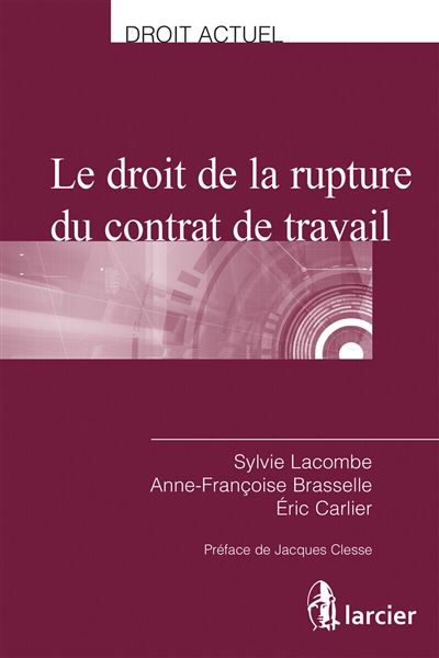 Le droit de la rupture du contrat de travail 2ème édition - broché ...