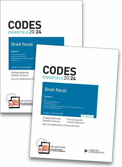 Code essentiel - Droit fiscal 2024 - À jour au 15 août 2024 (2 volumes ...