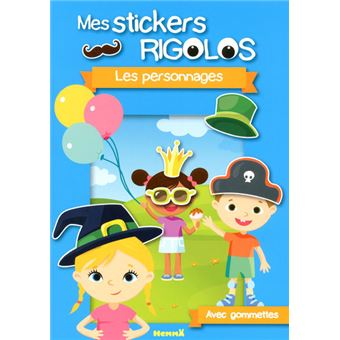 Mes stickers rigolos Les personnages avec gommettes - broché - Adèle ...