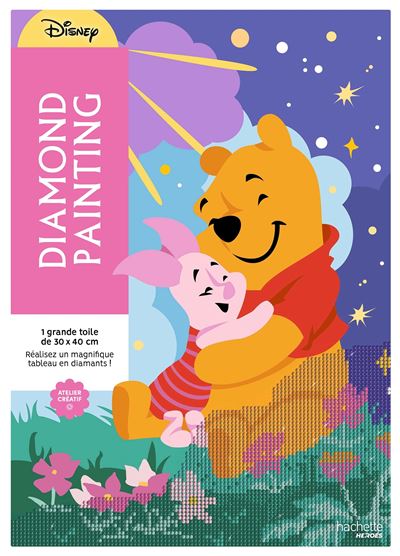 Kit diamond painting Disney officiel - Winnie l'Ourson - broché ...