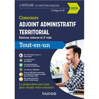 Concours Adjoint administratif territorial - 2024 Tout-en-un - Externe, interne et 3e voie ...